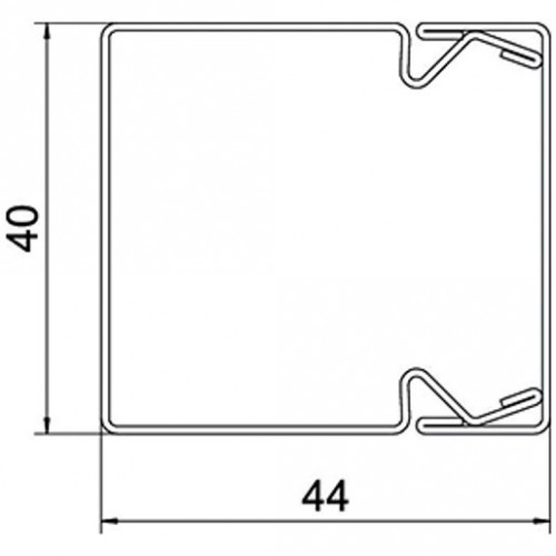 Installationskanal Bettermann LKM 40x40x2000mm verzinkt - 2 Meter