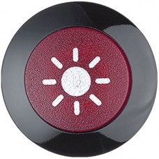 Lichttaster Hager, rund, mit LED PVD-schwarz anthrazit