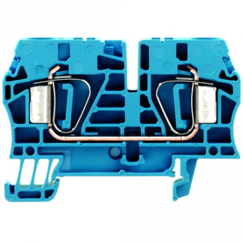 Durchgangs-Reihenklemme Weidmüller ZDU 6 Zugfeder 6mm² TS35 blau