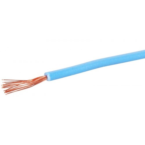 T-Litze 0,5mm² hellblau Spule zu 100m