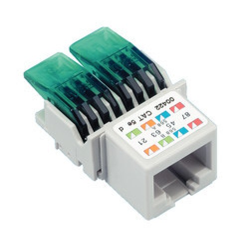 Anschlussmodul Spezial R&M freenet 1x RJ45/u Kat.5e, ohne Adapterplatte ungeschirmt, für 4-fach ...