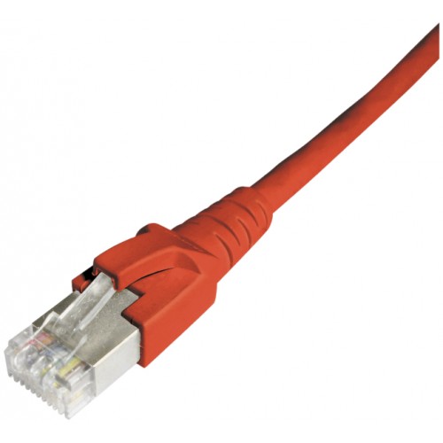 Patchkabel RJ45s 5m rot S-FTP Kat.6A Klasse EA, LS0H Dätwyler