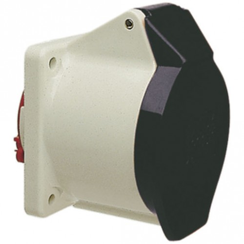 EB-Steckdose CEE32A 5P 7h 500V gerade Einbautiefe 27mm