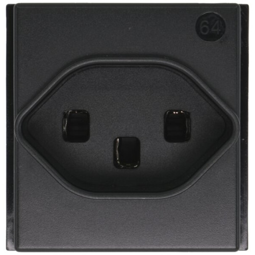 Steckdose Living Now Typ 23 2 Module schwarz