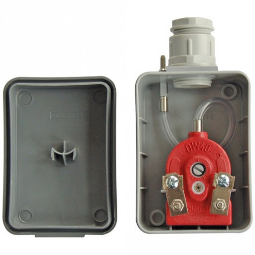 AP-Druckwellenschalter BBC Bircher DW40 im Gehäuse