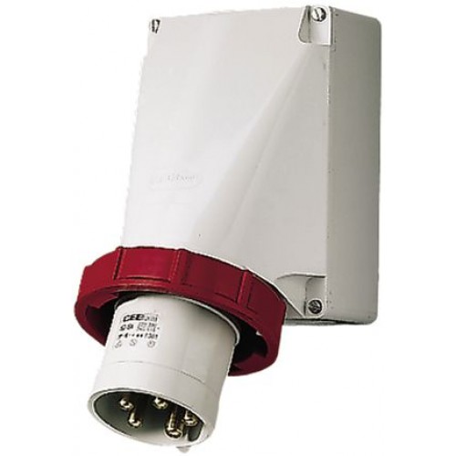 Apparatestecker CEE Mennekes 125A 3LNPE rot