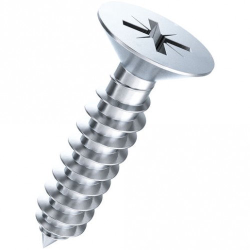 Senkkopf-Blechschrauben ø4,8mm Pozidriv verzinkt DIN 7982 C - Pack à ...