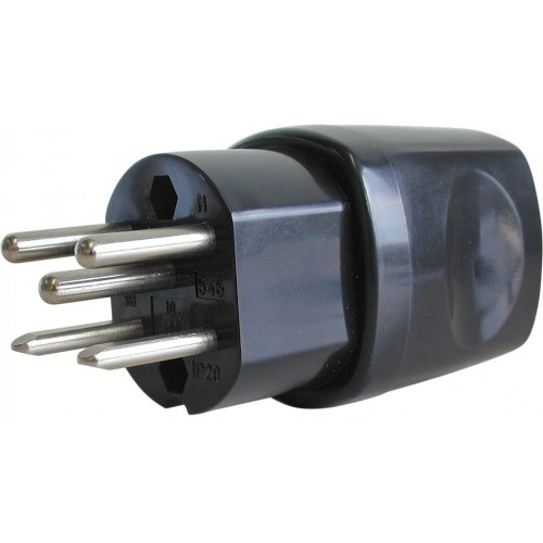 Stecker Steffen STEKO MOUNT T15 schwarz 10A 250VAC