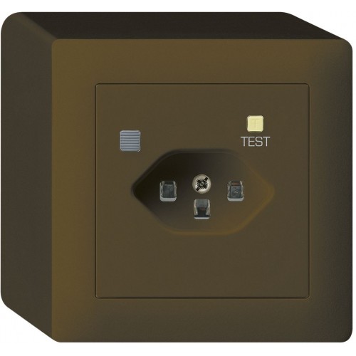 AP-Steckdose kallysto T23 FI 30mA braun