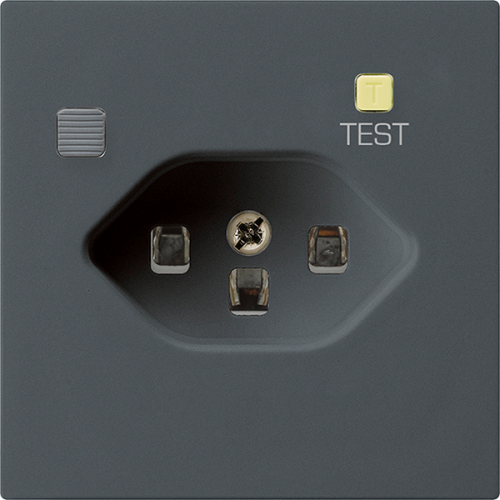 Steckdose Hager kallysto T23 FI 30mA anthrazit A