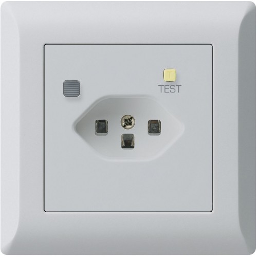 UP-Steckdose Hager kallysto.line T23 FI 30mA hellgrau