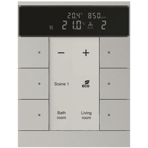 Controller klein ABB-Tenton 6 Tasten alusilber