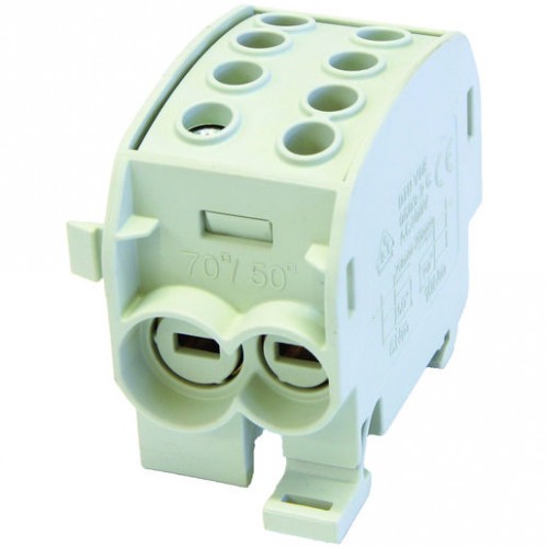 Verteilerblock Typ C 2x70/ 2×50mm² 160A grau